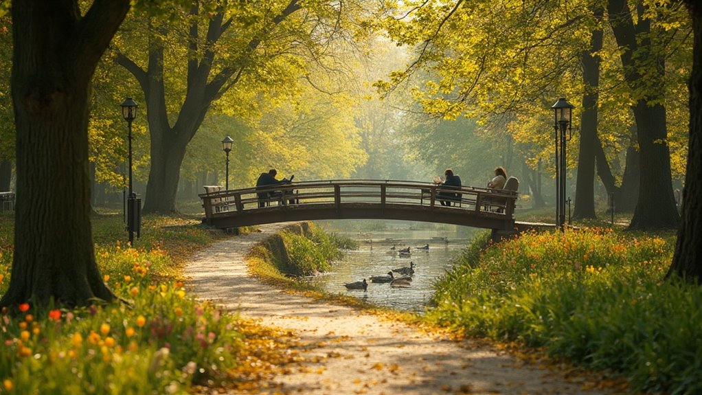 relaxing walk in nature