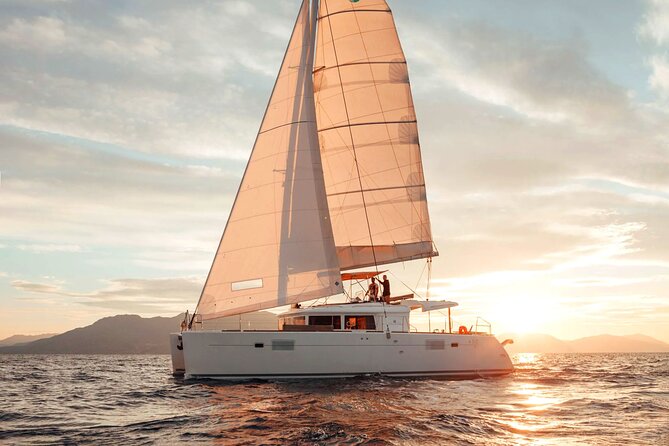 Rethymno: Sunset Catamaran Cruise With Wine and Snacks - Key Points