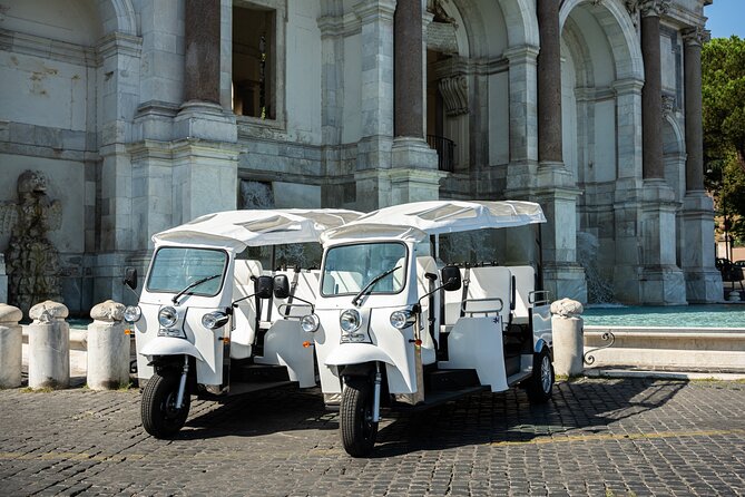 Romes 2 Hour VIP Tuk Tuk Tour With Hotel Pickup and Prosecco - Tour Overview