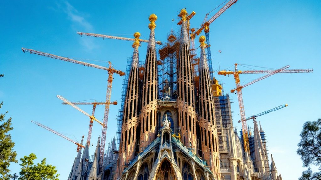 sagrada familia construction timeline