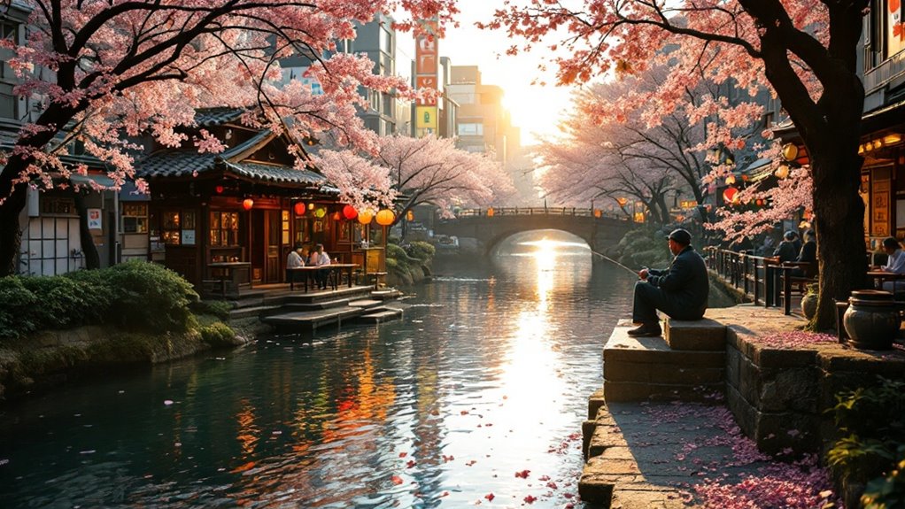 serene stroll along river