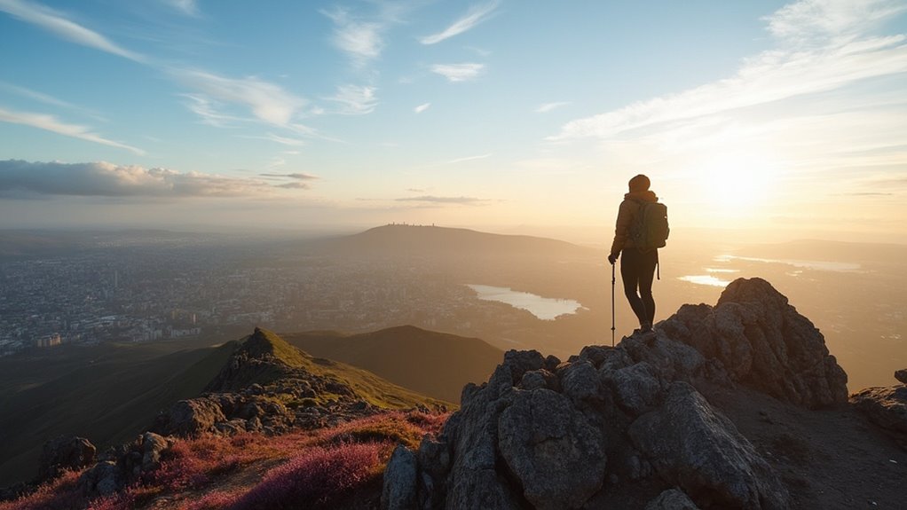 summit hike at arthur s seat