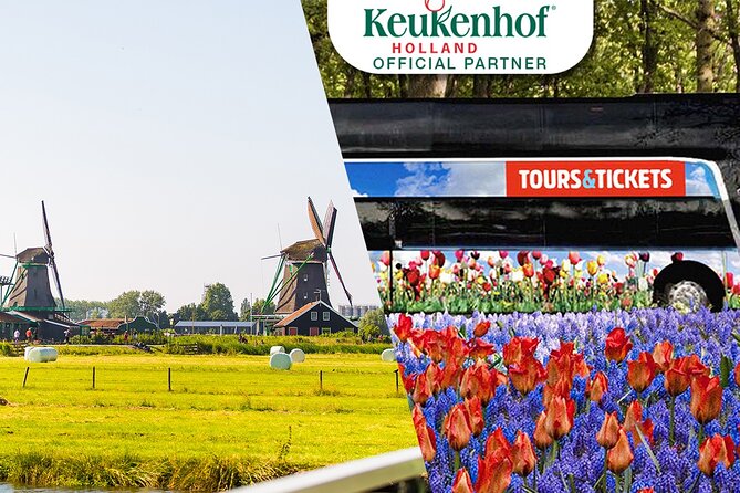 Windmills, Marken, Volendam Plus Guided Keukenhof Visit - Key Points