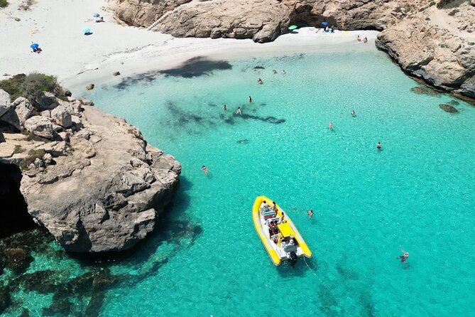 Boat Tour Cala Figuera, Es Pontas, Caló De Moro, Cala Marmols - Meeting and Pickup