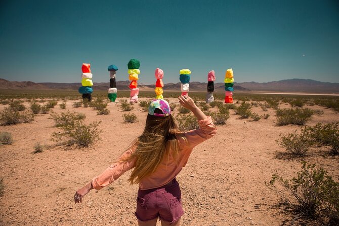California Desert, Seven Magic Mountains and Welcome to Fabulous Las Vegas Sign - Transportation and Pickup Details