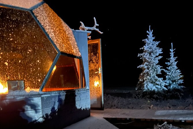 PRIVATE Glass Igloo Dinner Under Northern Lights - Northern Lights Adventure by Snow Scooter
