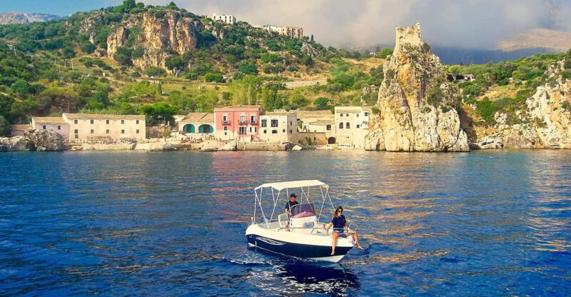 Rent a Boat for Half a Day in July  in Castellammare Del Golfo - Discovering the Faraglioni of Scopello