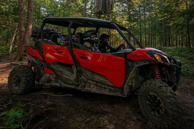 Sand Hollow ATV Rentals - New 4 Person UTV Bring up to 4 People Per Machine - Safety First: Helmets and Goggles Included