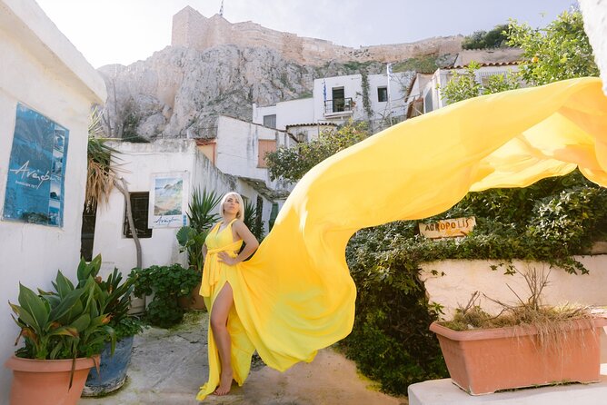 Athens Flying Dress Photo Shoot With a Professional Photographer - Meeting and Pickup Logistics