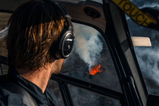 Helicopter Tour to Volcano Reykjanes Eruption in Iceland - Capturing the Breathtaking Aerial Views
