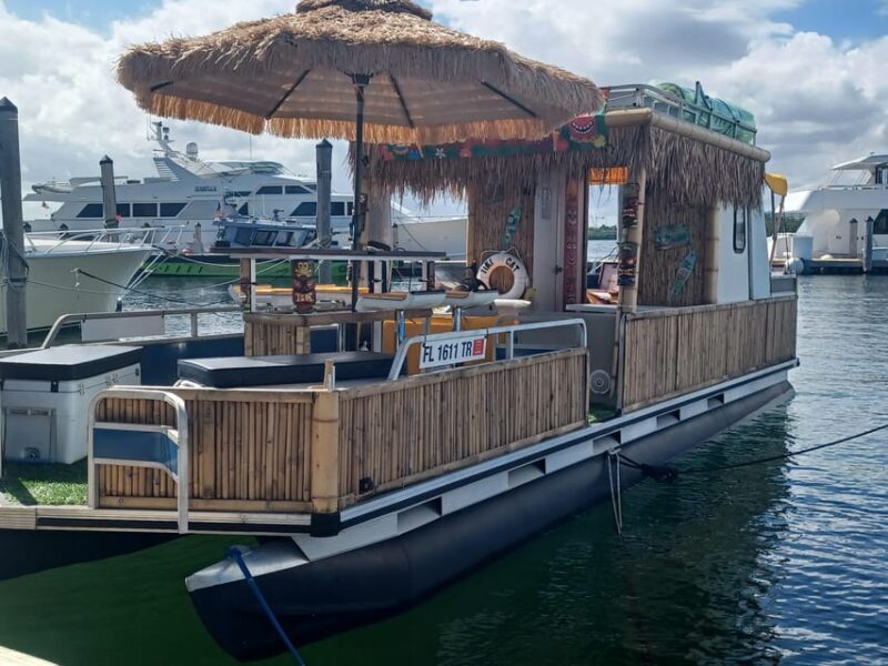 Tiki Cat Boat Tours with Biscayne Boat Charters & Yachts - The Boat: Comfort and Fun in One Package