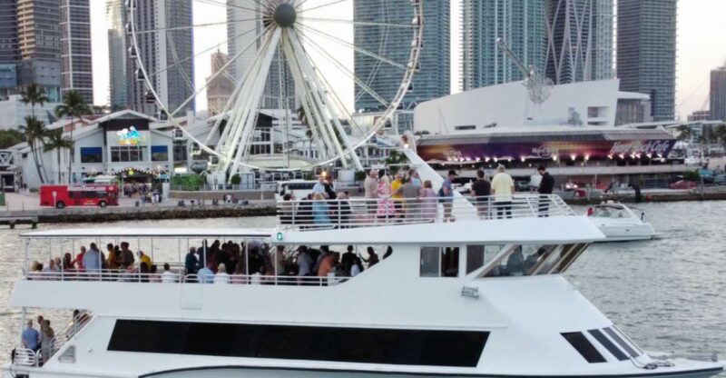 100ft 200 passenger 3 story mega yacht w open bar at Bayside - Frequently Asked Questions