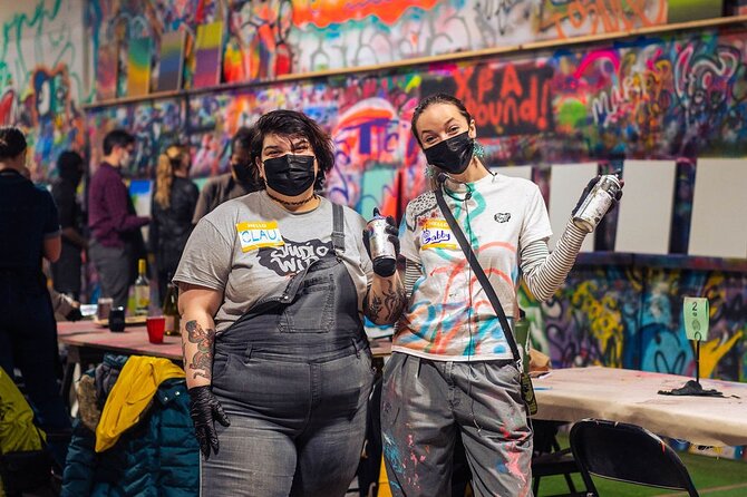 BYOB Spray Paint 'n' Sip at Studio W.I.P. Chicago - The Atmosphere and Social Vibe