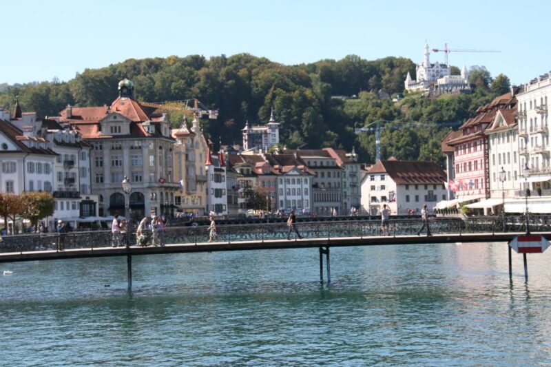 Lucerne: Private Walking Tour With a Local Guide - Admiring the Hotel Gütsch