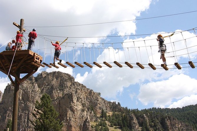 Ziplining across the Beautiful Gallatin River - Duration and Group Size