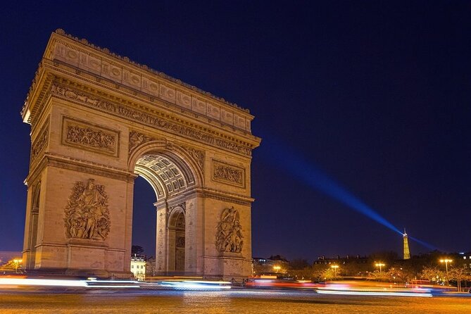 Paris by Night Tour in a Vintage Open-Top French Car Citroën DS - Unique Ride Experience