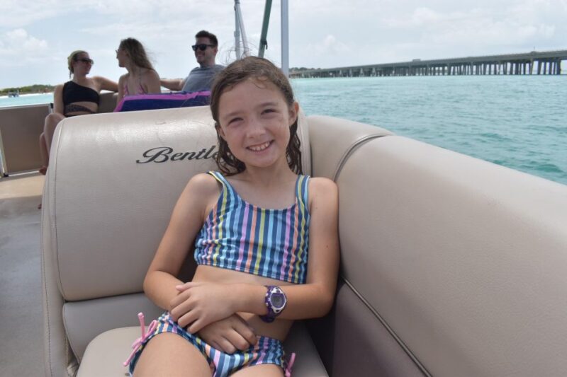 Full Day Pontoon Boat Rental- Okaloosa Island - Key Points