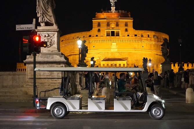 Nocturnal Rome Golf Cart / E-Calessino Tour - Key Points