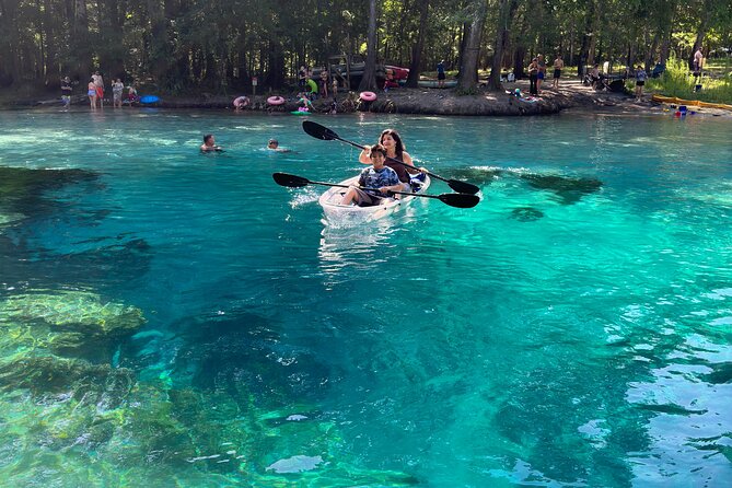 2 Hour Glass Bottom Guided Kayak Eco Tour in Gilchrist Blue - Frequently Asked Questions