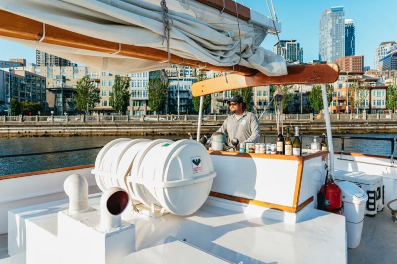 Seattle: Tall Sailboat Sunset Harbor Cruise - The Bar and Refreshments