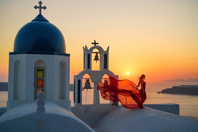 Private Flying Dress Photoshoot in Santorini - Overview of the Experience