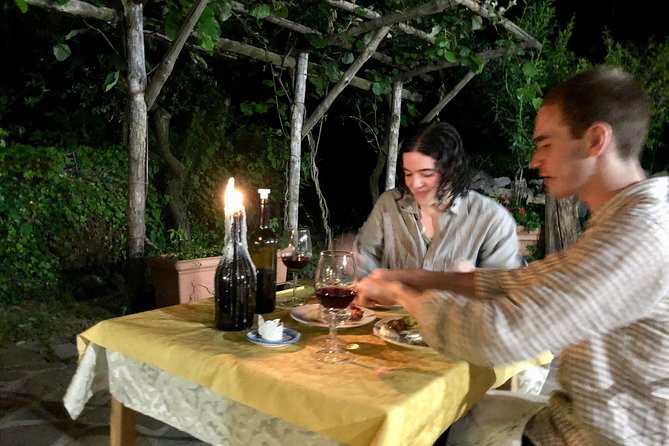 Dine in our Family run Farmhouse - Traditional organic Food & Wine - Key Points