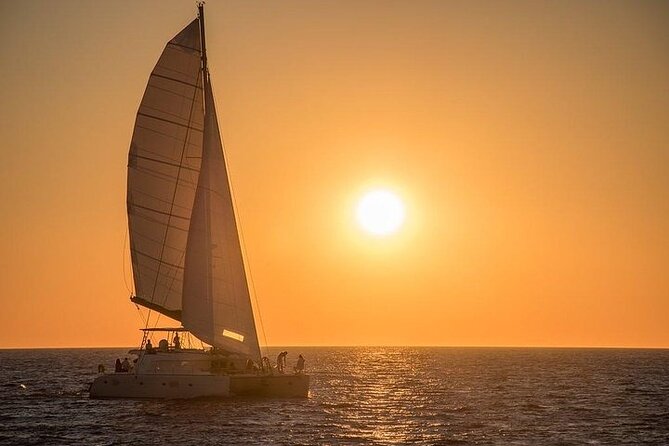 Santorini Private Catamaran Cruise with BBQ, Open Bar & Transfers - How the Tour Works