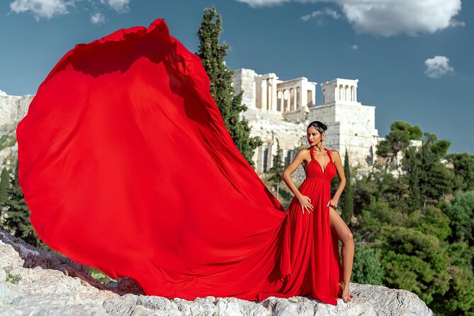 Athens: Flying Dress Photoshoot "Marilyn Package" - How the Booking Process Works