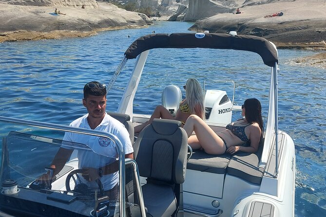 Milos Island: Private Boat Rental in Milos Greece with no licence - The Sum Up
