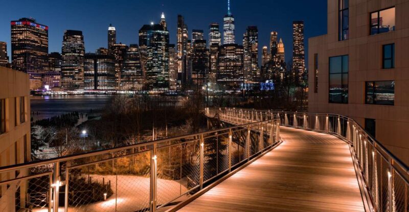 New York City: Night Skyline Bus Tour with Pizza Slice - Detailed Breakdown of the Itinerary