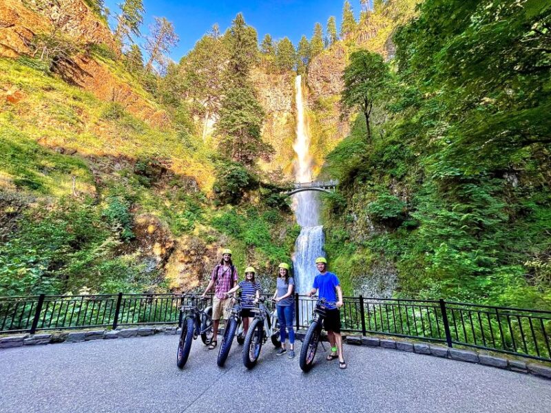 Portland: Multnomah Falls E-Bike Tour in the Columbia Gorge - The Itinerary in Detail