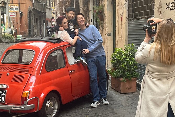 Private Rome Tour in Classic Red Fiat500 - The Experience in Practice