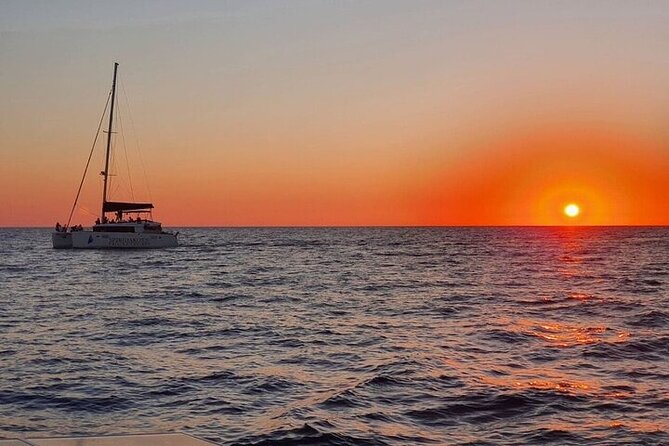Santorini Private Catamaran Cruise with BBQ, Open Bar & Transfers - The Experience of the Crew & Transfers