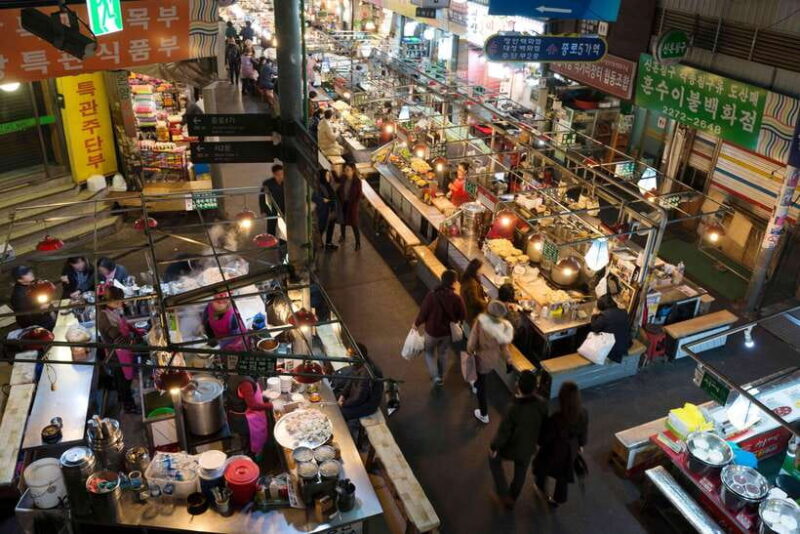 Seoul Evening Tour:Gwangjang Market&Naksan Park&Eungbongsan - Detailed Breakdown of the Itinerary