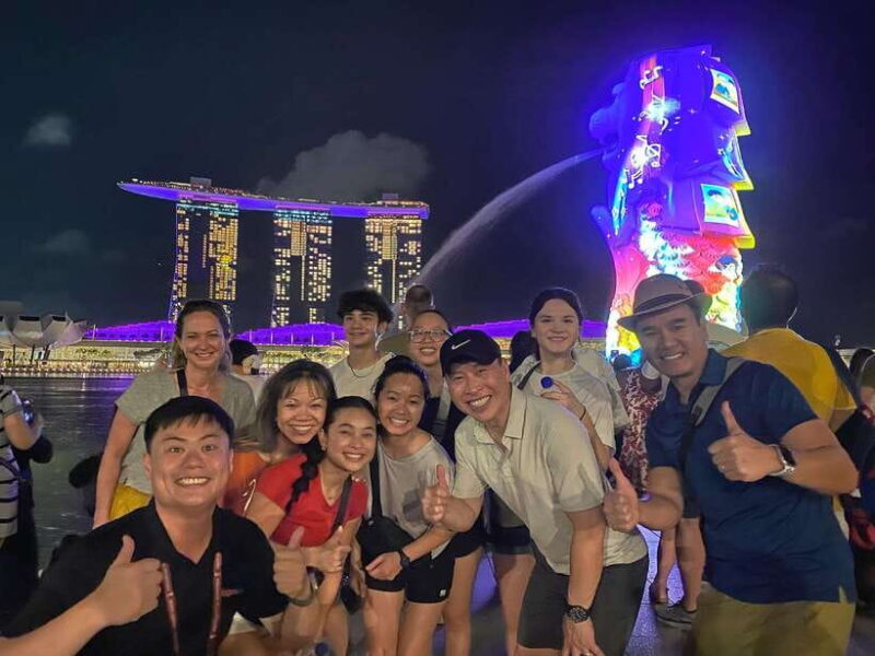 Singapore: Marina Bay Nighttime Walking Tour - The Itinerary in Detail