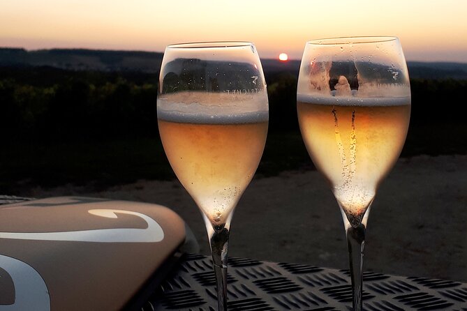 Sunset tasting sunset in the champagne vineyards - A Closer Look at the Experience