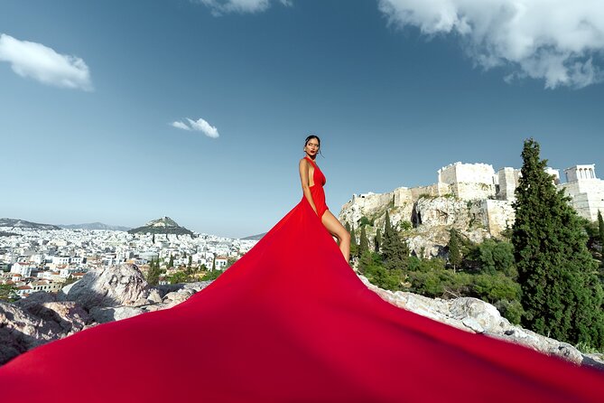 Athens: Flying Dress Photoshoot "Marilyn Package" - What’s Included and What’s Not