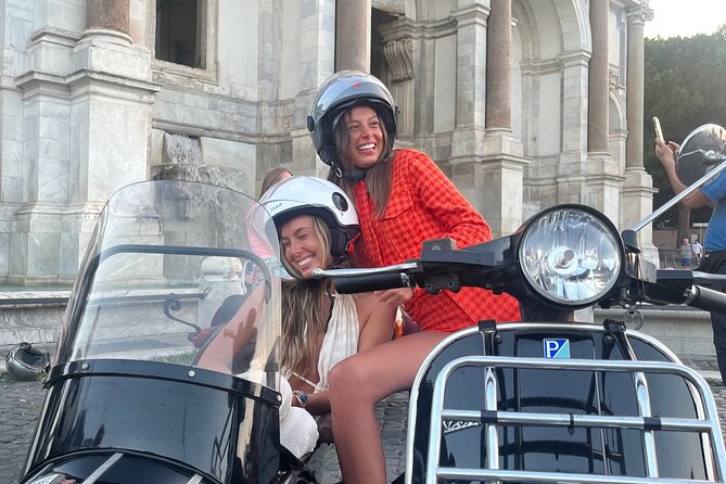 Vespa Sidecar Tour By Night with Pickup - The Sum Up
