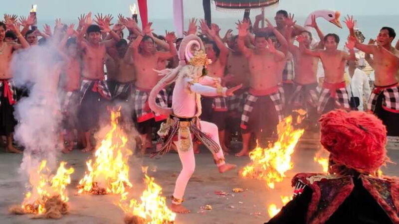 Bali: Kecak Dance Melasti, 6hours half-day tour - The Dinner at Jimbaran Bay