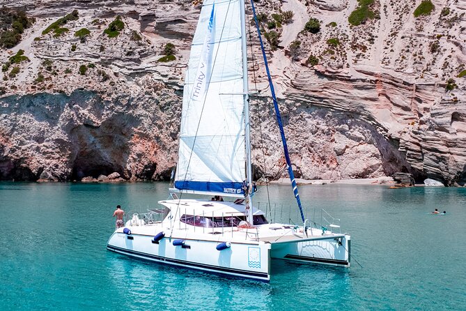 Full-Day Tour of Milos and Poliegos Small Group Catam With Lunch - FAQ