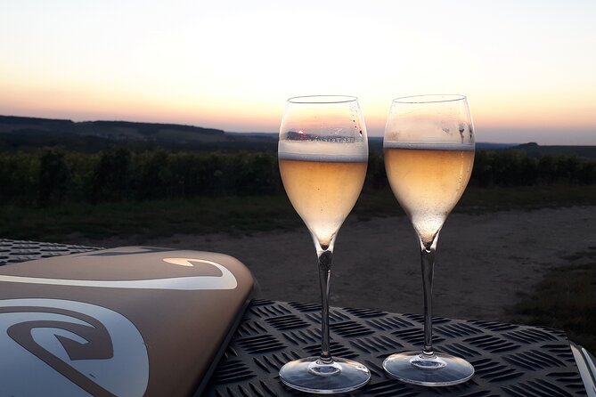 Sunset tasting sunset in the champagne vineyards - The Sum Up