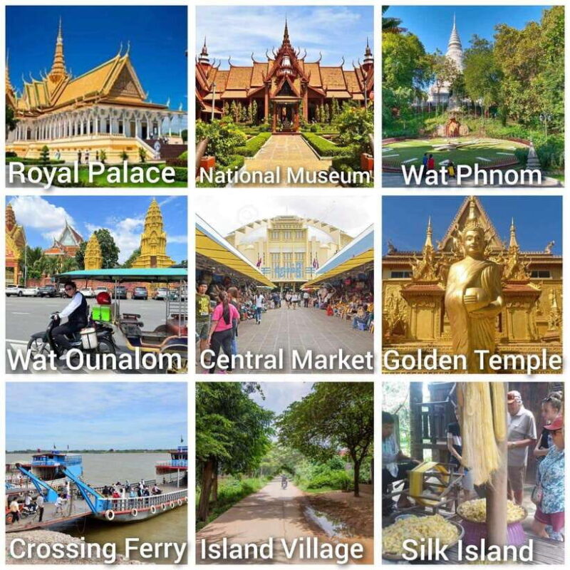 Phnom Penh: City and Silk Island Tour (no genocide sites) - Key Points