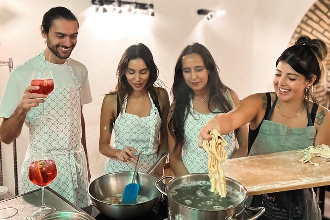 Spritz and Spaghetti: Small Group Tipsy Cooking Class - The Itinerary: What to Expect