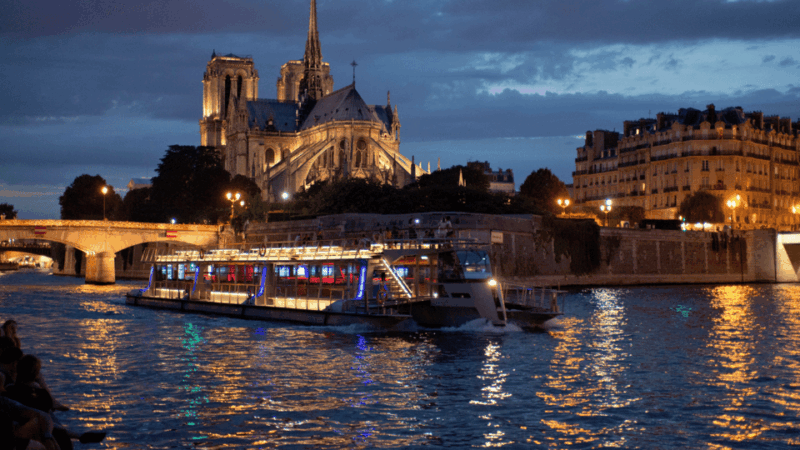 Outside Île de la Cité Tour with Crypt Access and cruise - The Seine River Cruise: A Serene Perspective