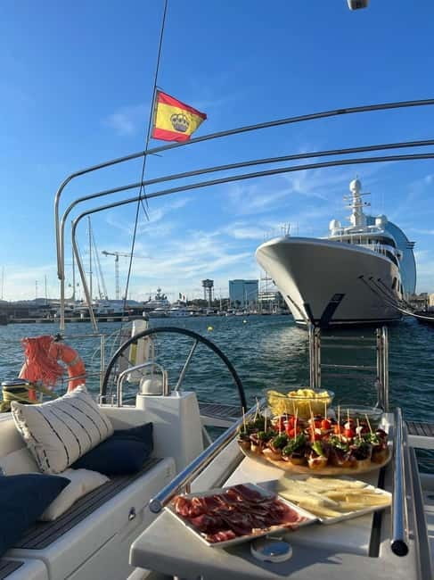 Barcelona: Sailing Tour with Tapas, Drinks and Swim Stop - The Itinerary in Detail
