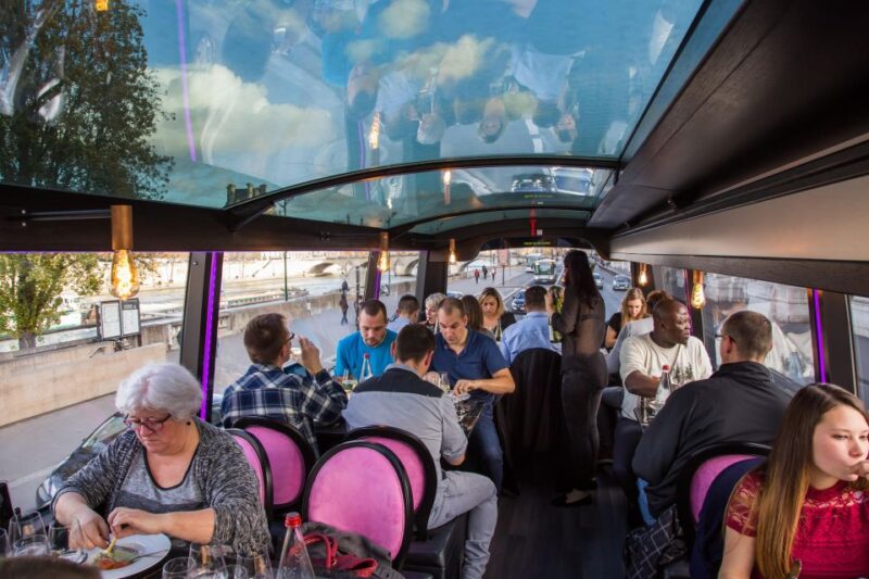 Bus Toqué Champs Elysées Tour w/ 3-Course Dinner & Champagne - What to Expect During Your Parisian Dining Tour
