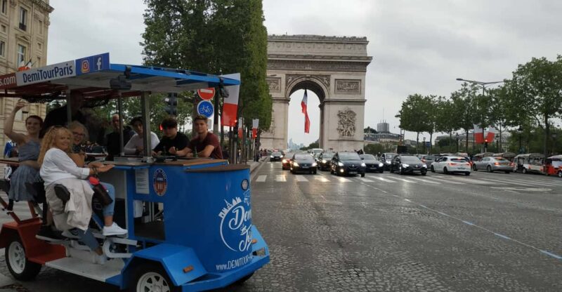 Paris: Beer Bike Bar With Drinks Included - The Itinerary in Detail