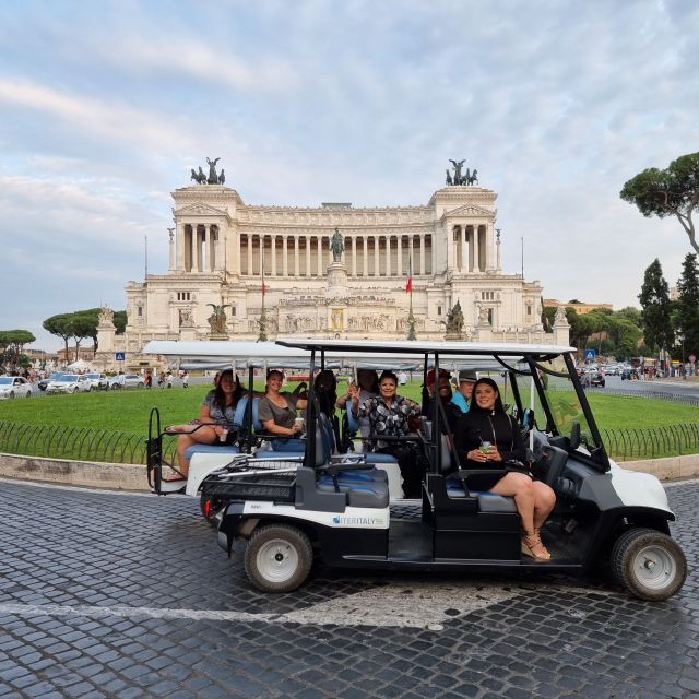 Rome: Highlights and Hidden Sights Golf Cart Tour - The Itinerary in Detail