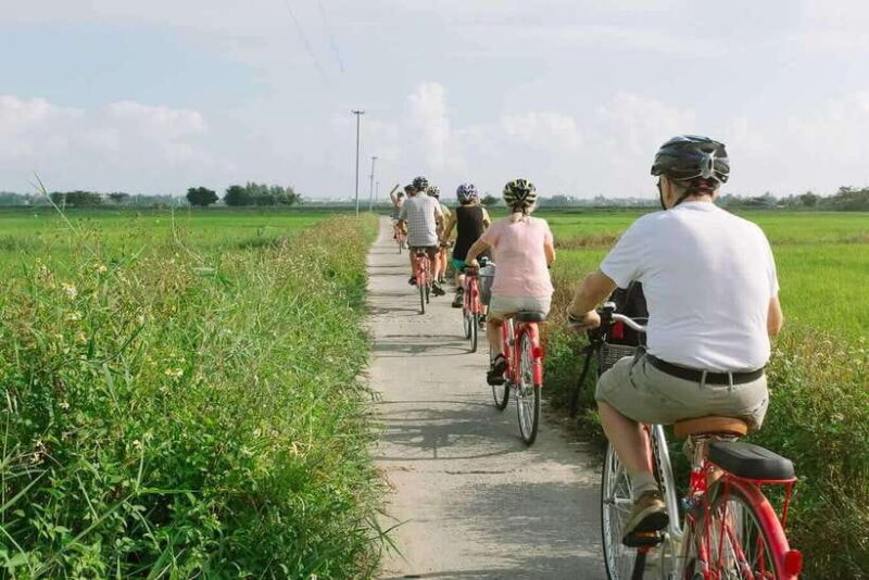 Rural Cycle, Market Tour, Basket Boat & Organic Farm Cooking - Exploring the Local Market