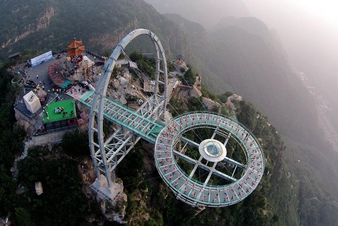 Shilinxia Glass Platform & 798 Art District/Ming City Wall Tour - The Cable Car Experience and Mountain Ascent